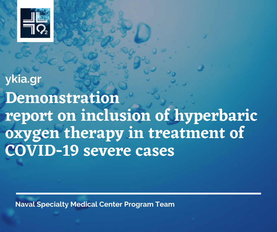 Demonstration report on inclusion of hyperbaric oxygen therapy in ...